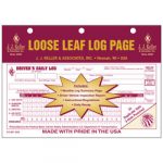 613-MP-25 J.J. Keller Duplicate Loose Leaf Driver’s Daily Log Sheets ...